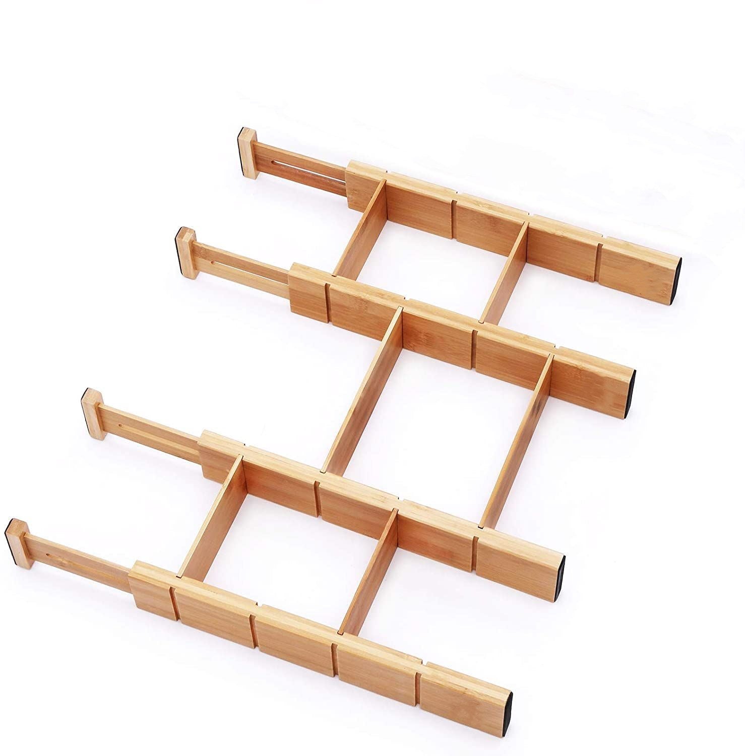 SerenaSort™ Adjustable Bamboo Drawer Dividers – Serenus Living
